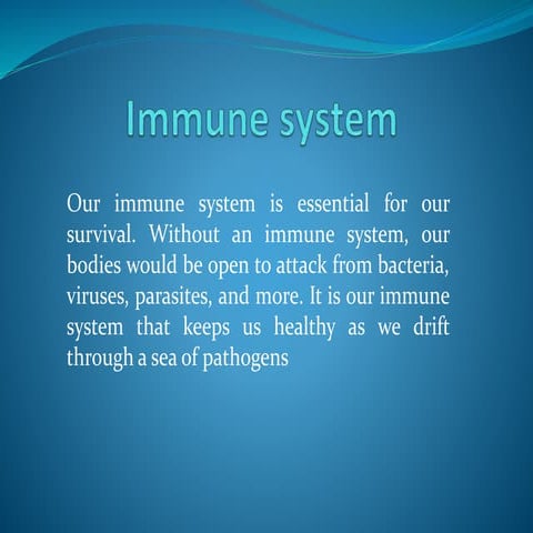 Immune system ppt | PPT