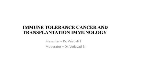 IMMUNE TOLERANCE. Autoimmunity tolerance | PPT