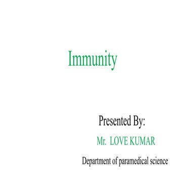 Types of immunity | PPTX