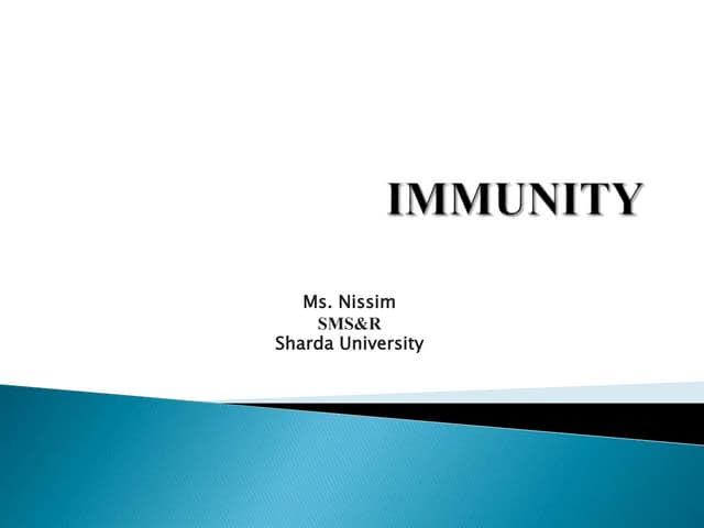 Types of immunity | PPTX
