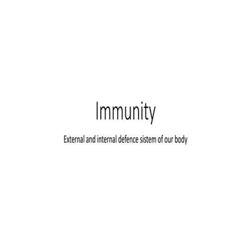 Immunity | PPTX