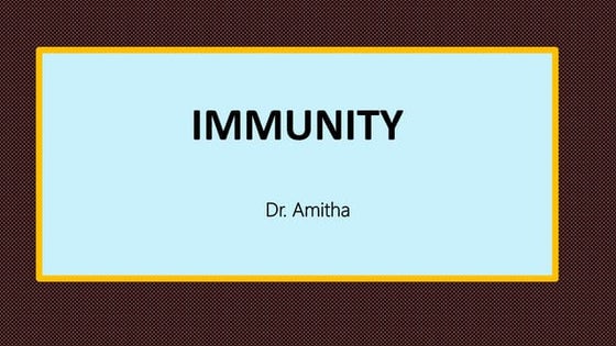Introduction to Immunology | PPT