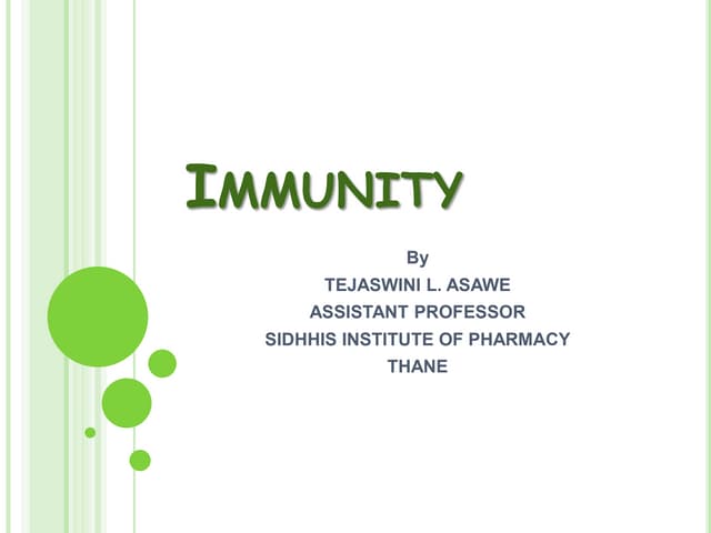 Types of immunity | PPTX
