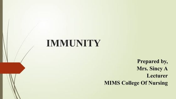 Lecture 1( Introduction to immunology).pptx | Infectious Diseases ...