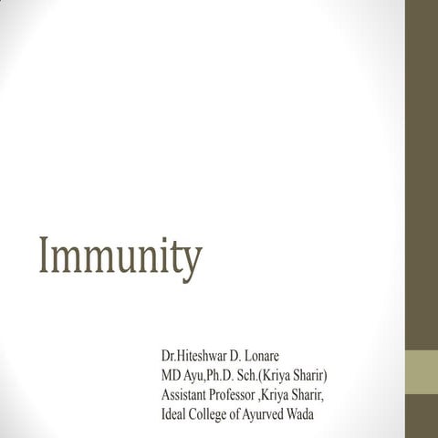 First year mbbs physiology - immunity, classification types and ...