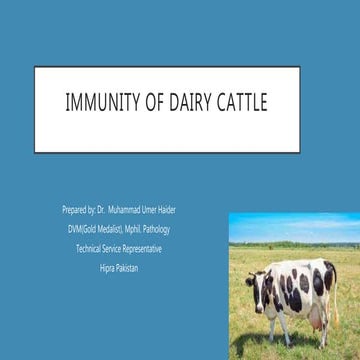 Immunity of bovine | PPTX | Biological Sciences | Science