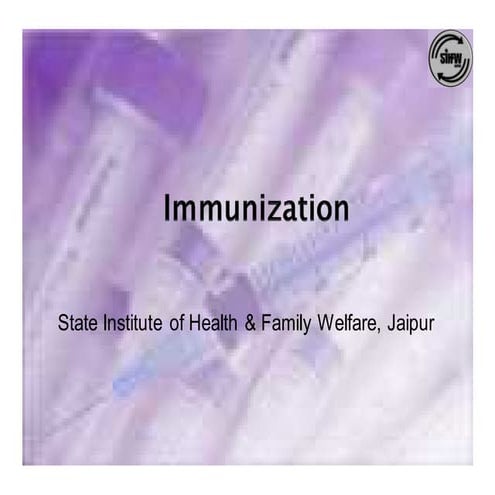 NATIONAL IMMUNIZATION PROGRAM Formerly EPI) | PPTX