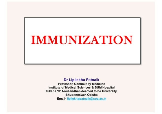 Immunization | PPT