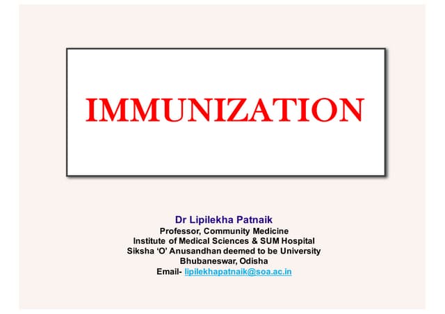 Universal immunization programme | PDF