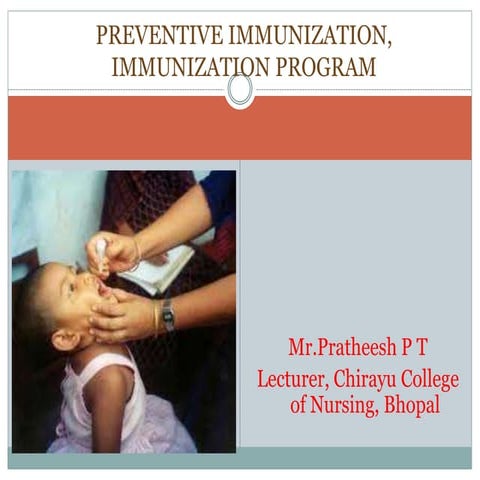 IMMUNIZATION SCHEDULE | PPTX