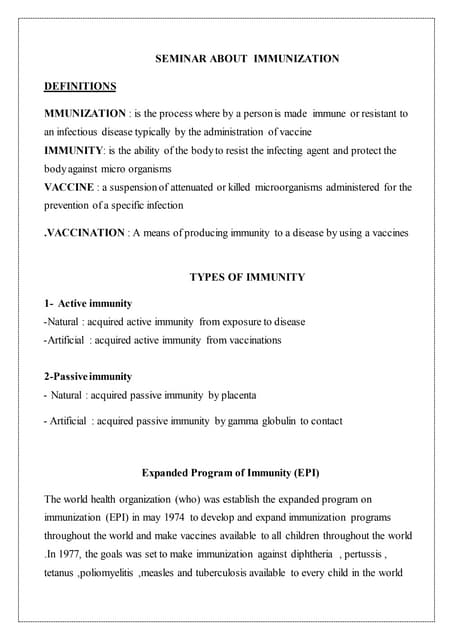 Immunization | PPTX