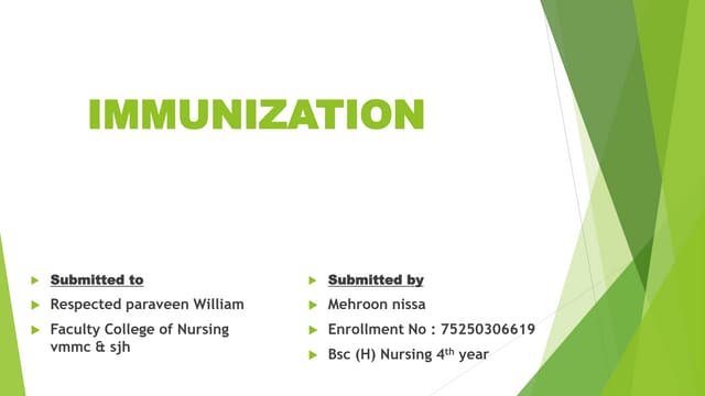 Immunization | PPTX