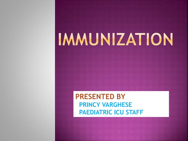 Expanded Program On Immunization Pptx