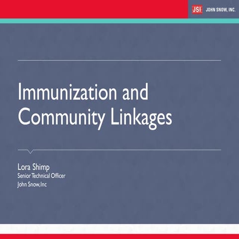 Immunization and community linkages (3) | PDF