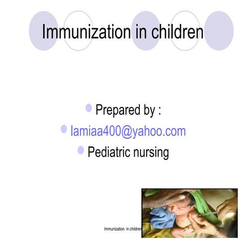 Immunization in children | PPT
