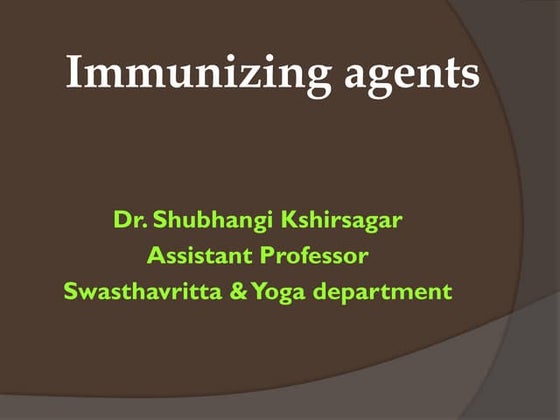 Vaccines and sera | PPT | Blood Disorders | Diseases and Conditions