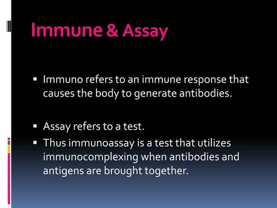 Immunoassay | PPT