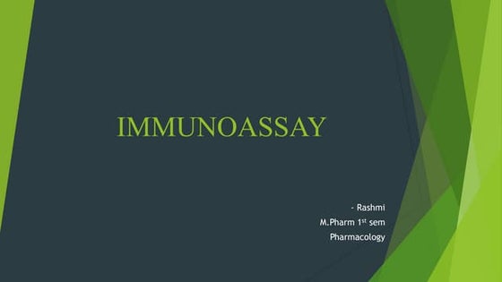 Immunoassay | PPT
