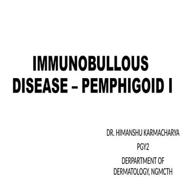 IMMUNOBULLOUS DISEASES PEMPHIGOID I.pptx