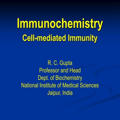 Immunochemistry cell-mediated immunity | PPTX