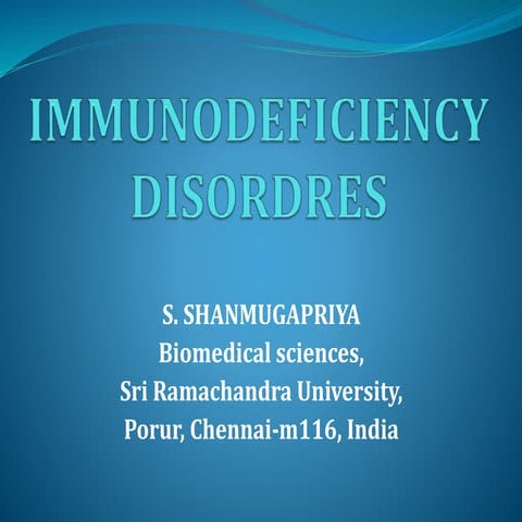 Immunodeficiency ppt | PPTX