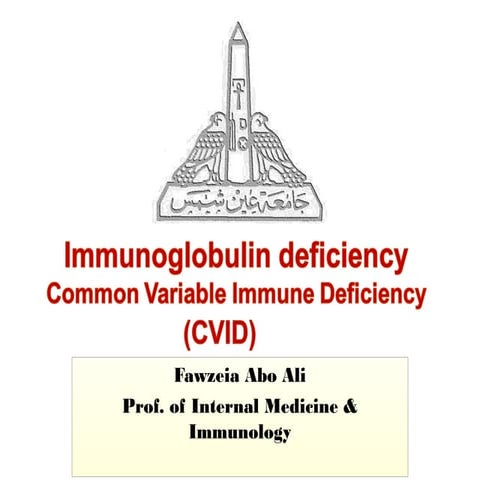 Immunoglobulin def.cvid