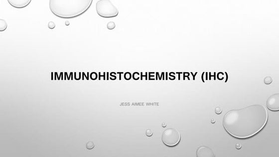 Basics of Immunohistochemistry (IHC) | PDF | Chemistry | Science