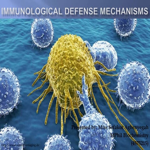 Immunological defense systems | PPTX