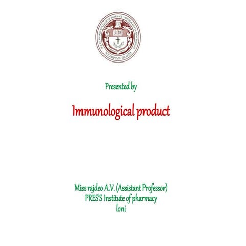 IMMUNOLOGICAL PRODUCT FOR ACTIVE IMMUNISATION.pptx