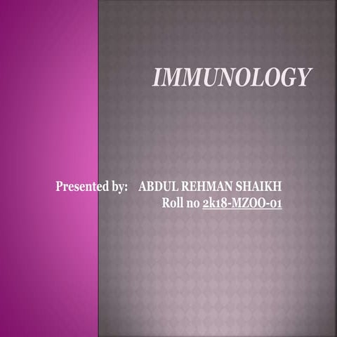 Immunology | PPT