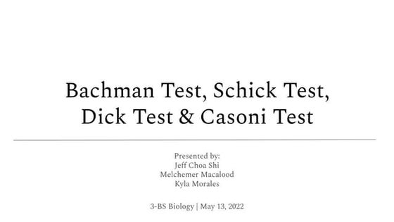 schick test diagnostic tests pharm D microbiology | PPTX