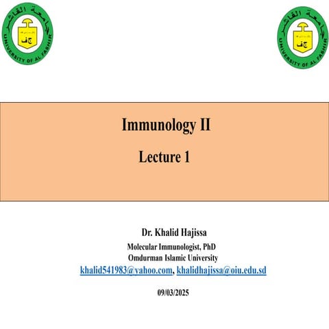 Immunology II Lecture 1 medcal for students.pdf