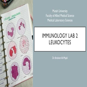 Immunology Laboratory Techniques and Diagnostic Applications” | PDF