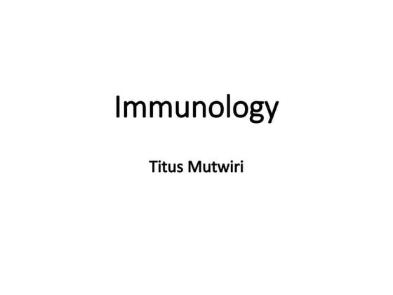 Introduction to immune system | PPT