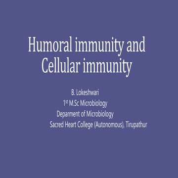 IMMUNITY (CELL MEDIATED IMMUNITY AND CELLULAR IMMUNITY) | PPTX