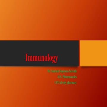 Immunology pptx | PPT