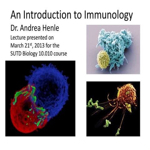 Introductory Immunology Presentation | PPT