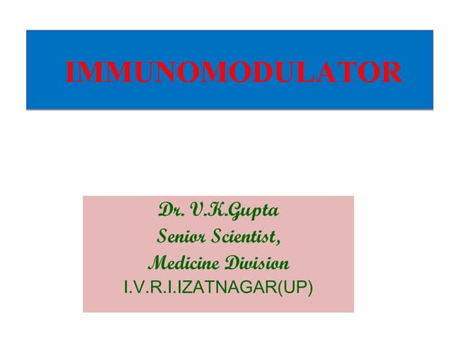 Immunostimulants Pptx