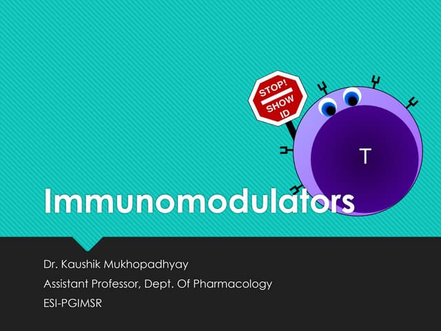 Immunomodulators | PPTX