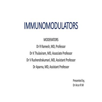 Immunomodulators | PPT