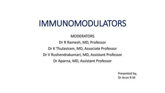 immunostimulants and immunosupprasants.pptx