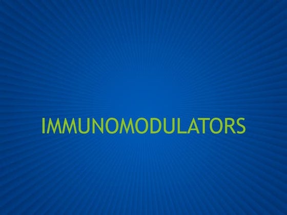 immunostimulants and immunosupprasants.pptx | Infectious Diseases ...