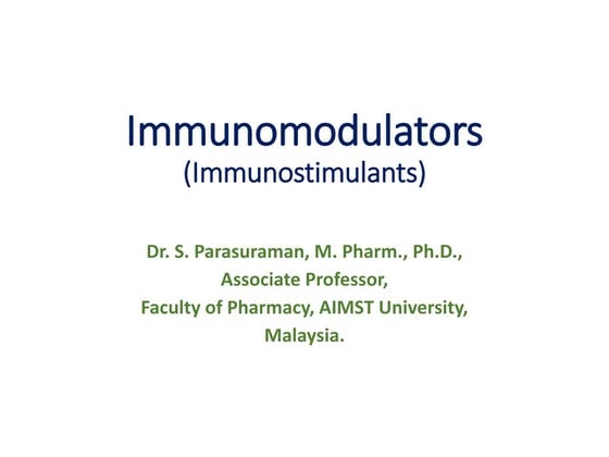 Immunostimulants | PPT