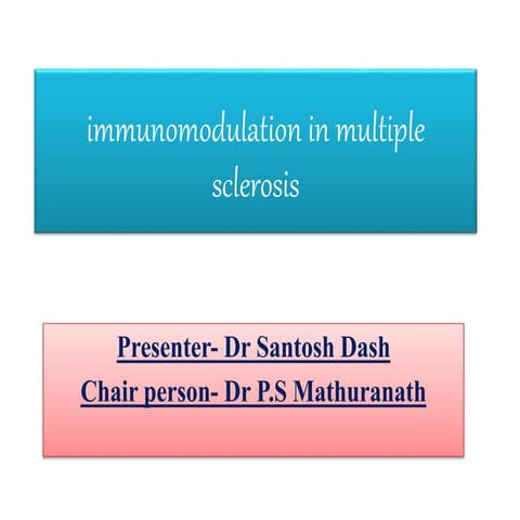 Immunomudulators in multiple_sclerosis | PPTX
