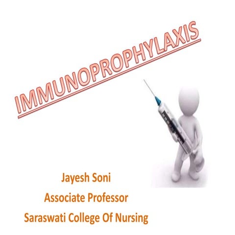 Immunoprophylaxis | PPTX