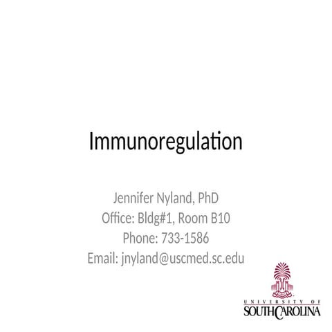 Presentation of-immunoregulation-full-research | PPTX