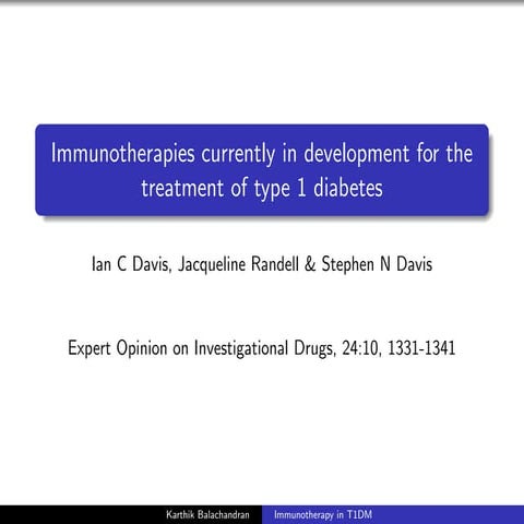 Anti-CD3 Monoclonal Antibody Therapy in New-Onset Type 1 Diabetes ...
