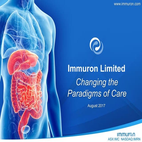 IMRN: Immuron Corporate Presentation | PDF