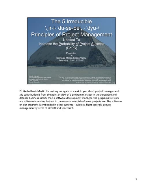 Theory of Management of Large Complex Projects - Chapter 3 | PDF