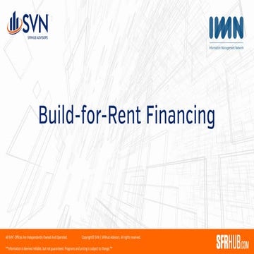 Build-for-Rent Financing | PPT
